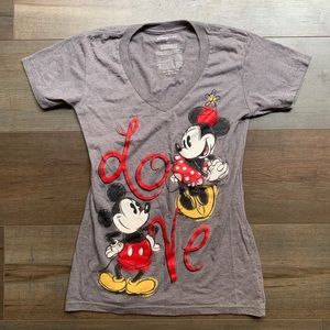 Disney | Tops | Love Minnie Mickey Disney Tshirt | Poshmark